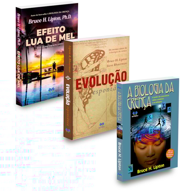 Kit Biologia Da Crença, 3 livros - Bruce H. Lipton - Boa Nova Kit Biologia Da Crença, 3 livros - Bruce H. Lipton - Boa Nova